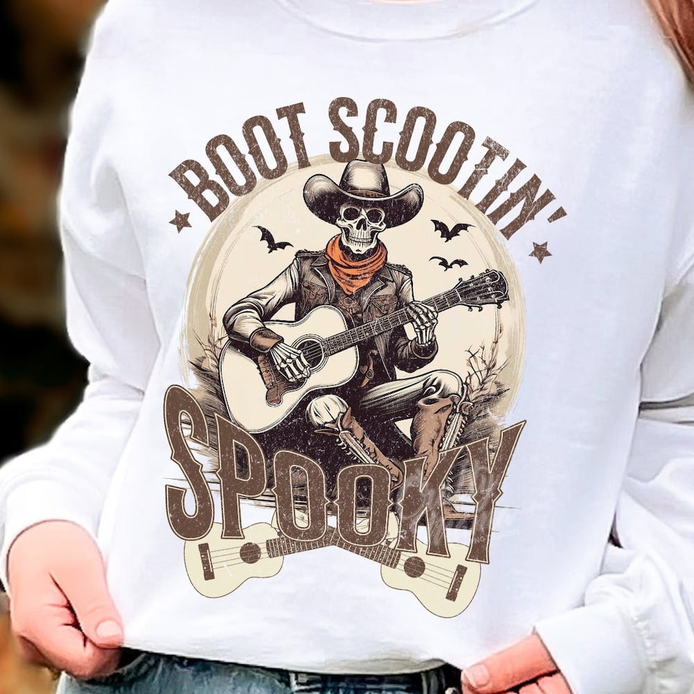 DOPASHIRT Western Hal.Low.Een Sweatshirt, Boot Scootin Spooky ...
