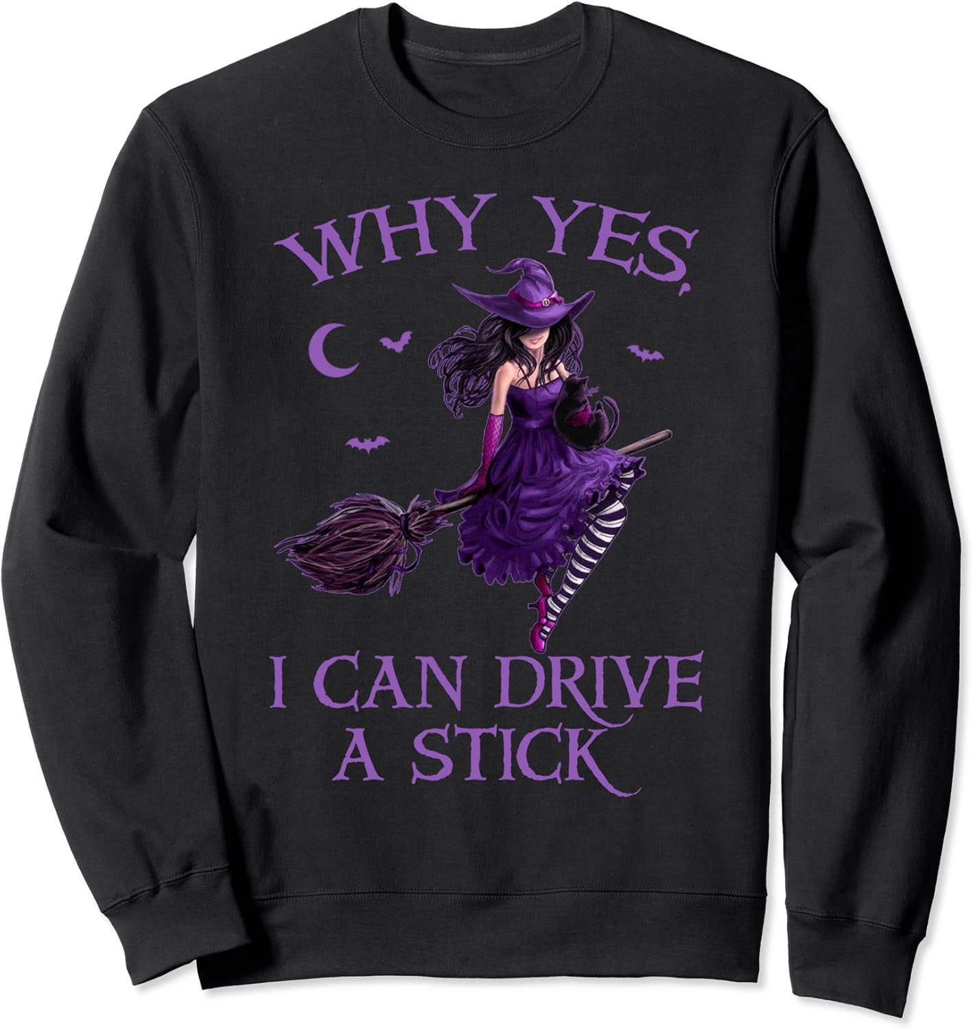 DOPASHIRT Why Yes I Can Drive A Stick Funny Hal.Low.Een Witc.H Women ...