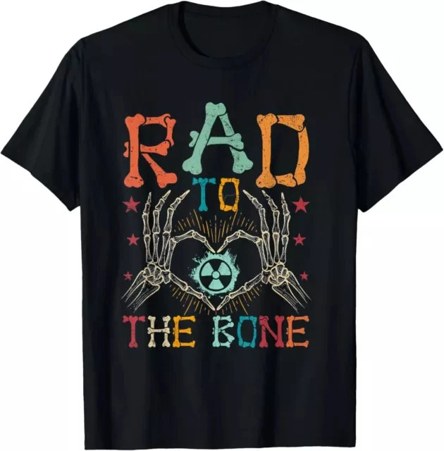DOPASHIRT Wo Rad To The Bone Skeleton Hand Retro Xray Tech Tee Unisex S ...