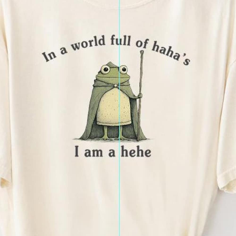 DOPASHIRT In A World Full Of Hahas I Am A Hehe T-Shirt. Funny Weirdcore ...