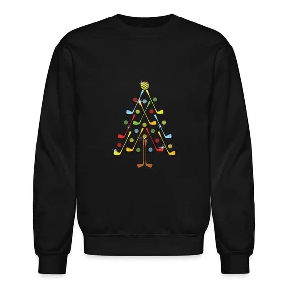 DOPASHIRT Xmas Golf Tree Golf Balls And Golf Clubs Sweatshirt Trendy ...