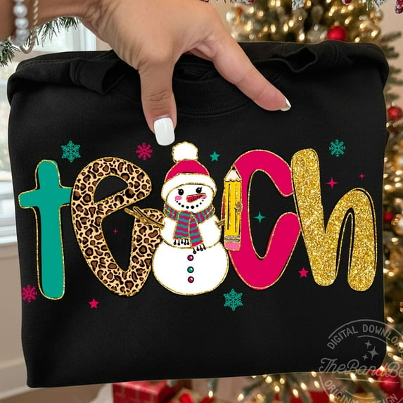 DOPASHIRT Xmas Teach Coquette Shirt, Preppy Teacher Holiday Shirt, Xmas ...