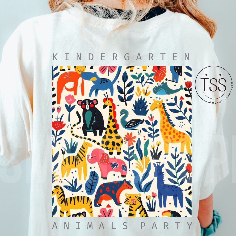 DOPASHIRT Zoo Vibes Safari Animals Shirt Kindergarten Zoo Crew Shirt ...