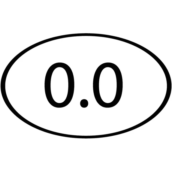 DOPASTICKER 0.0 Marathon Oval Car Sticker Phone Decal Water Bottle ...