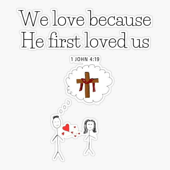 DOPASTICKER 1 John 419 Sticker, Phone Sticker Water Bottle Sticker Car ...
