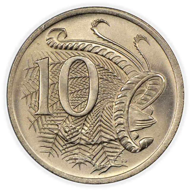 DOPASTICKER 10 Cent Australian Coin Sticker, Aud Currency Money Phone ...