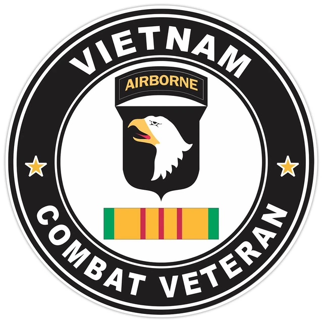 DOPASTICKER 101St Airborne Division Vietnam Combat Veteran Sticker ...