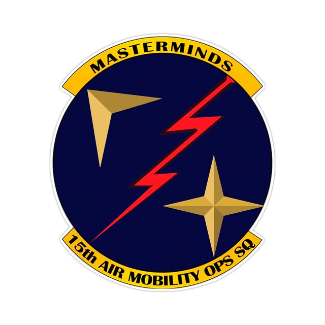 DOPASTICKER 15Th Air Mobility Operations Squadron Sticker Military ...