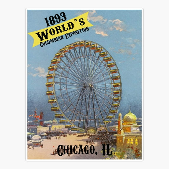 DOPASTICKER 1893 Chicago World'S Columbian Exposition Sticker, Phone ...