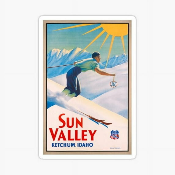 DOPASTICKER 1940 Sun Valley Union Pacific Sticker Phone Decal Water ...