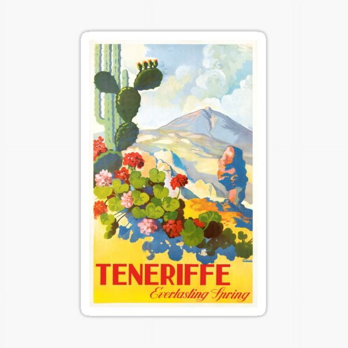 DOPASTICKER 1945 Tenerife Everlasting Spring Spain Travel Sticker Phone ...