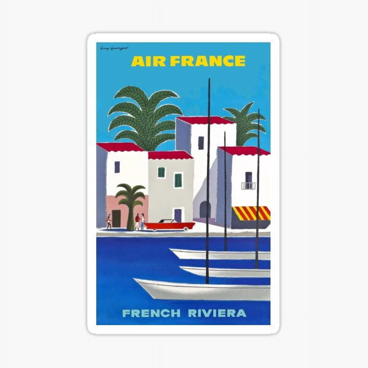 DOPASTICKER 1960 French Riviera Air France Travel Sticker Phone Decal ...