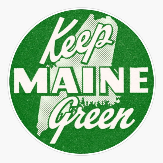 DOPASTICKER 1960S Keep Maine Green Sticker, Phone Sticker Car Sticker ...