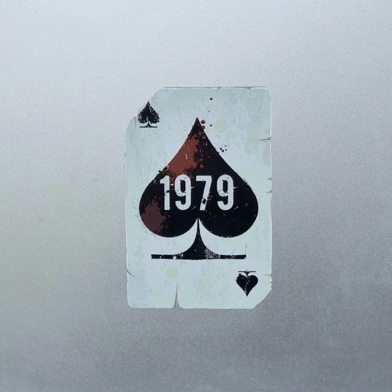 DOPASTICKER 1979 Year Dated Ace Of Spades Card Sticker For Car Phone ...