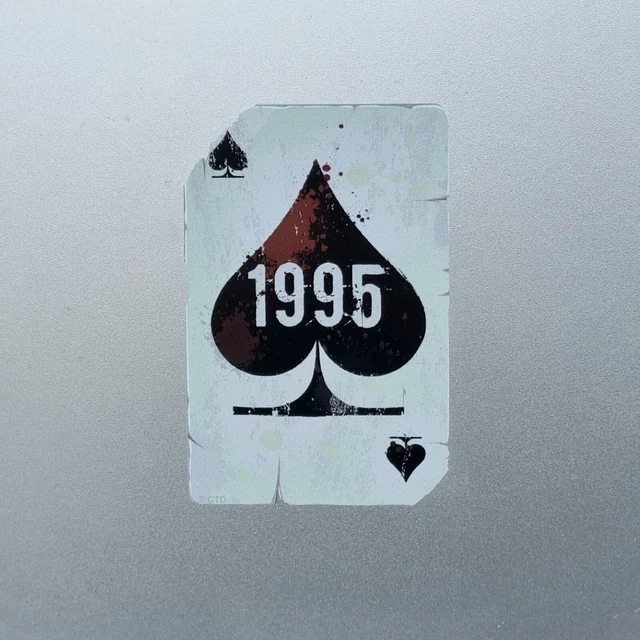DOPASTICKER 1995 Year Dated Ace Of Spades Card Sticker Decal For Car ...