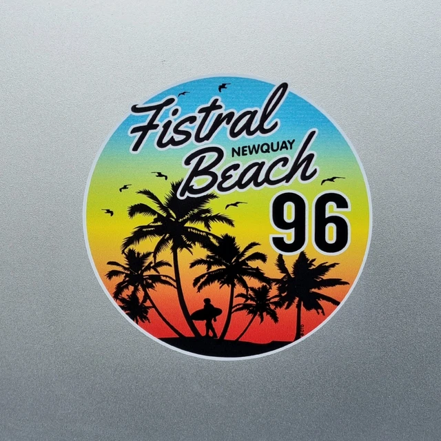 DOPASTICKER 1996 Newquay Fistral Beach Surf Surfing Sticker Decal For ...