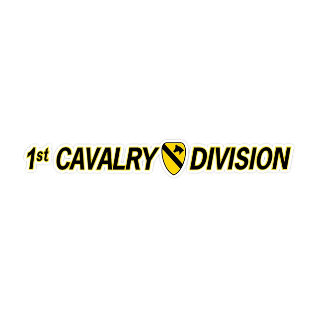 DOPASTICKER 1St Cavalry Division Clear Window Strip Sticker Soldier ...