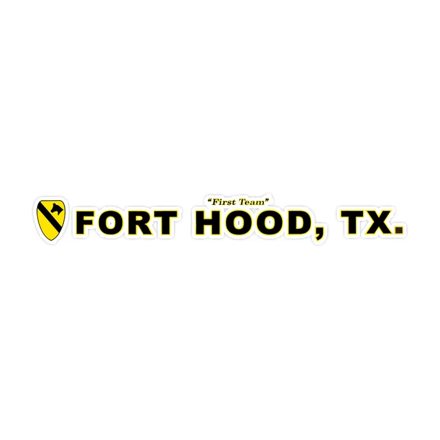 DOPASTICKER 1St Cavalry Fort Hood Clear Window Strip Sticker Soldier ...