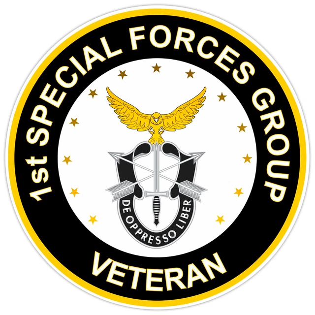 DOPASTICKER 1St Special Forces Group Veteran Sticker Military Soldier ...
