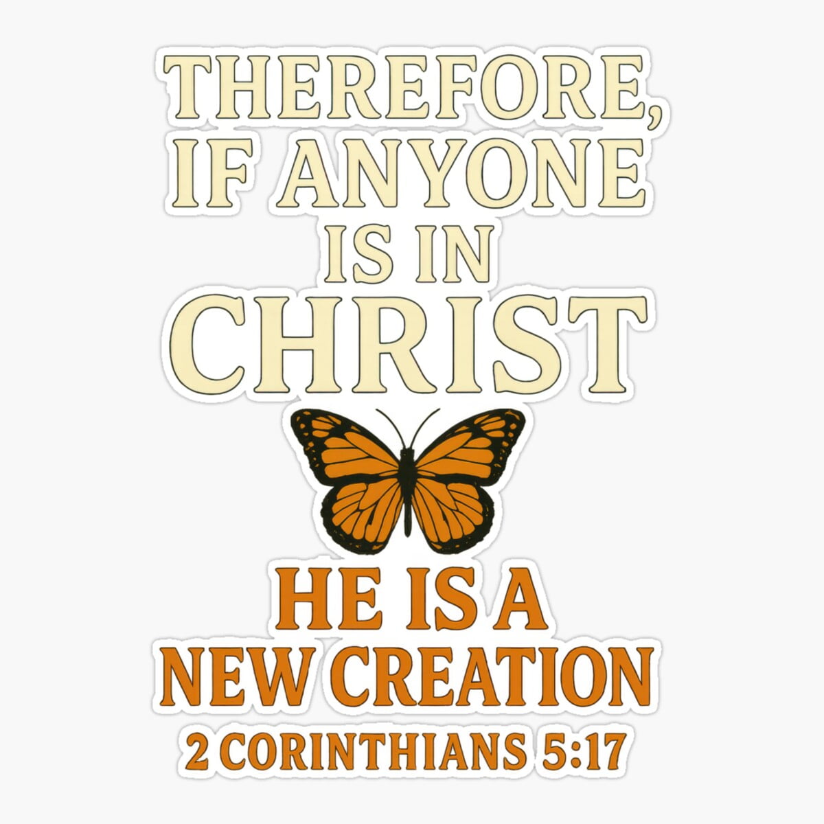 DOPASTICKER 2 Corinthians 5:17 New Creation Bible Verse Sticker, Phone ...