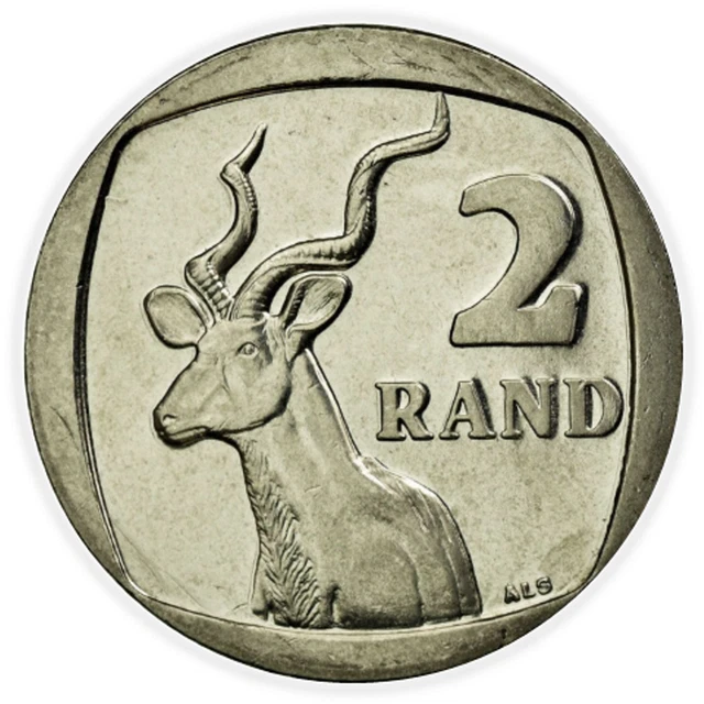 DOPASTICKER 2 South African Rand Coin, Currency Money Phone Decal Water ...