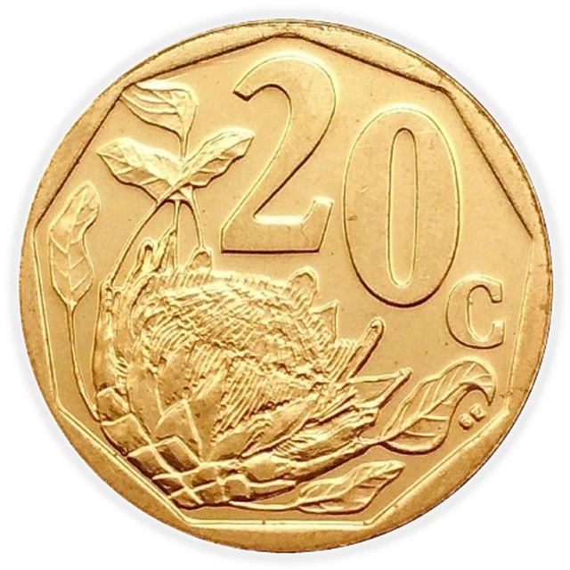 DOPASTICKER 20 Cents South African Rand Coin Sticker, Currency Phone ...