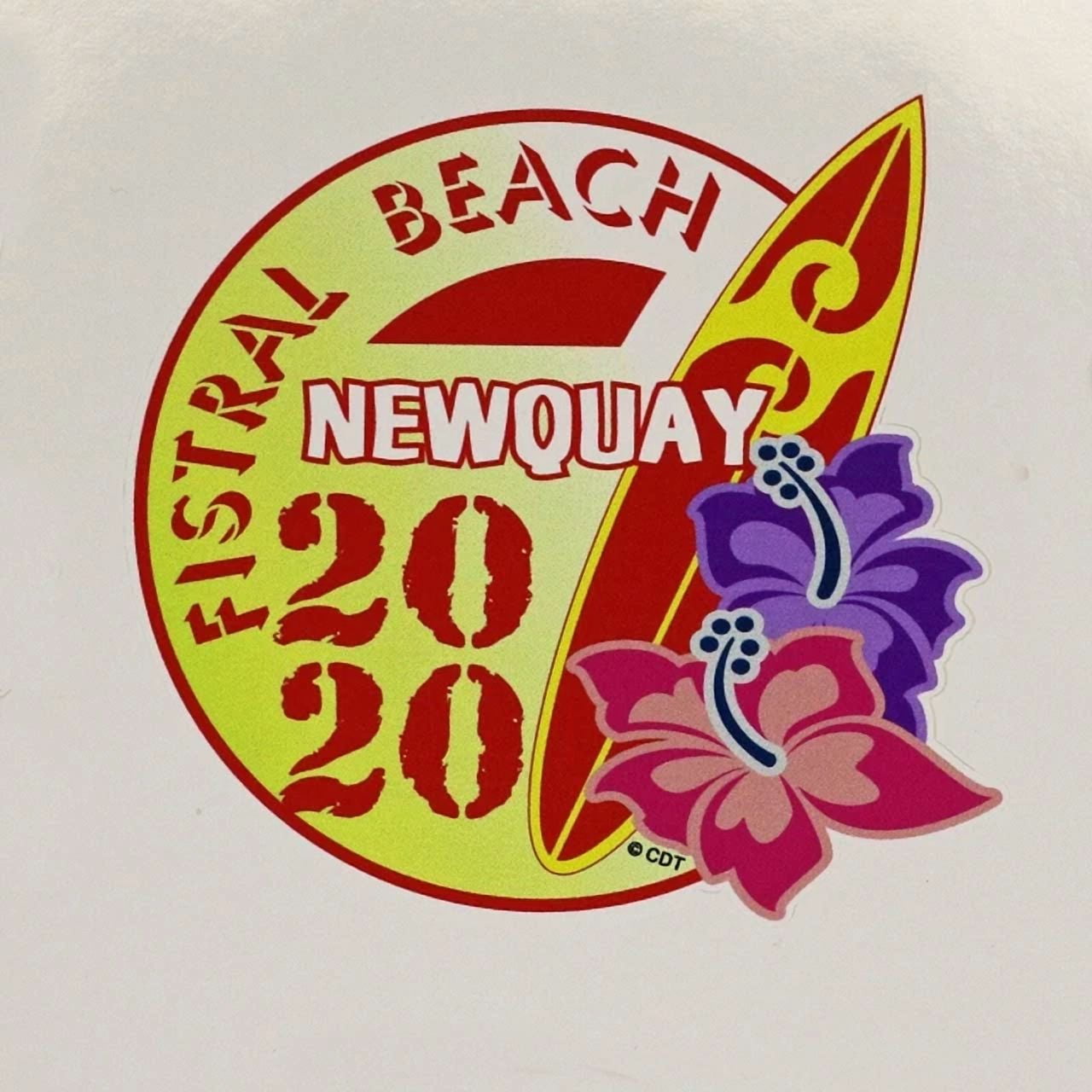 DOPASTICKER 2020 Fistral Beach Newquay Car Sticker, Laptop, Waterbottle ...