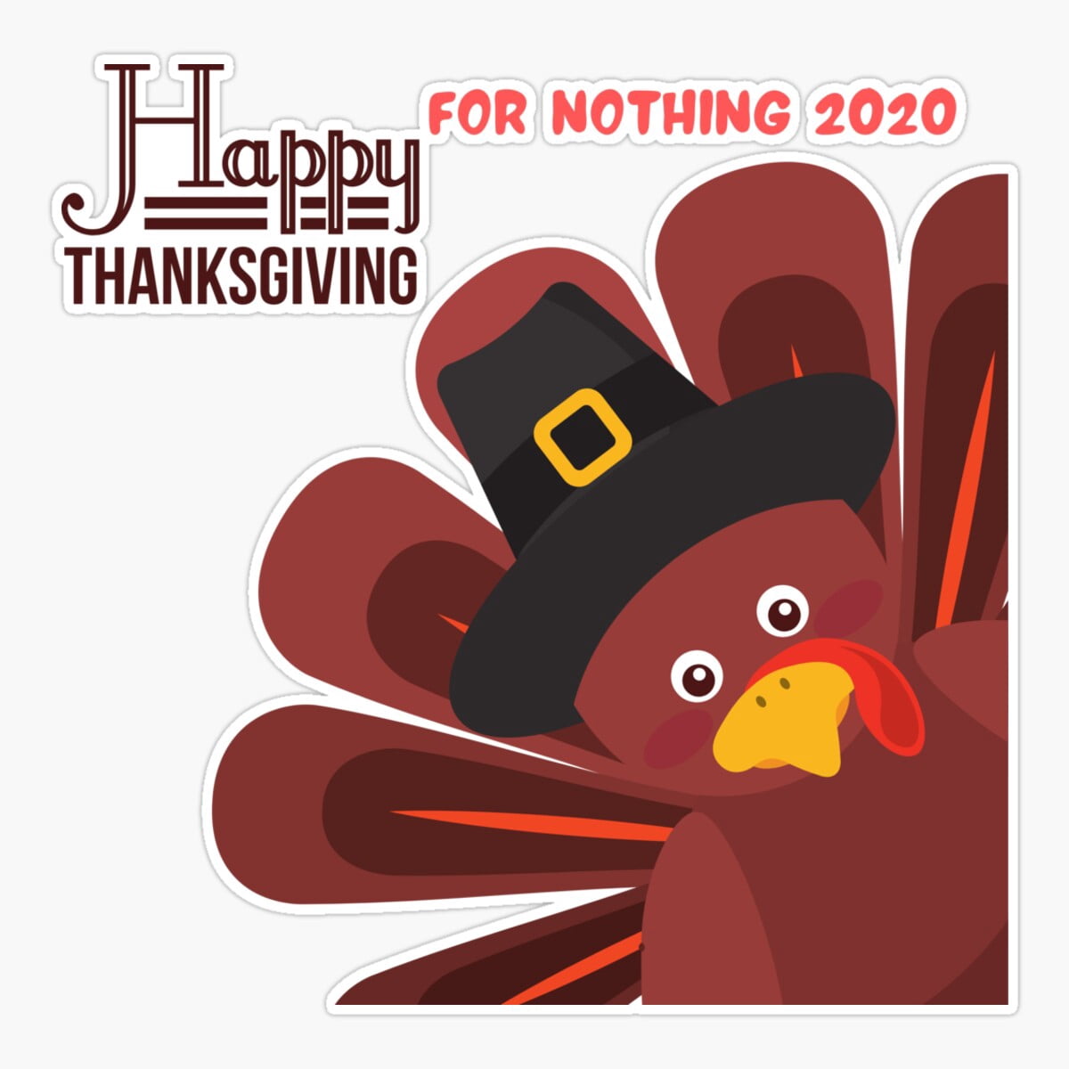 DOPASTICKER 2020 Thanksgiving Turkey Visual Computerization ...
