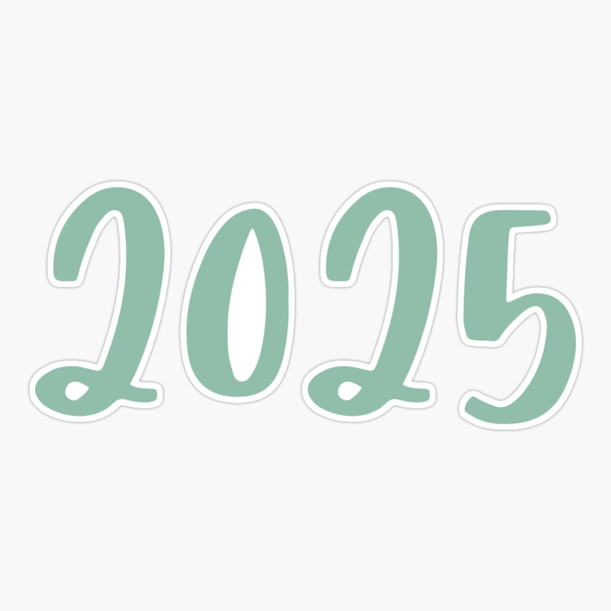 DOPASTICKER 2025, Class Of 2025, Sage Green Sticker, Phone Sticker Car ...
