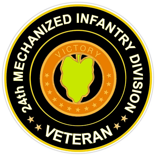 DOPASTICKER 24Th Mechanized Infantry Division Veteran Sticker Decal ...