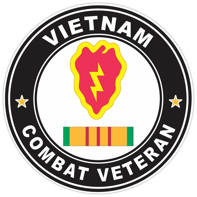 DOPASTICKER 25Th Infantry Division Vietnam Combat Veteran Sticker ...