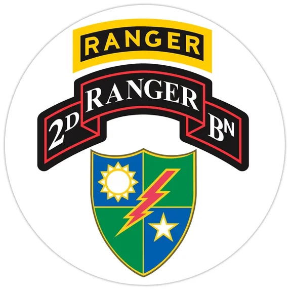 DOPASTICKER 2Nd Battalion, 75Th Ranger Regiment With Ranger Tab Sticker ...