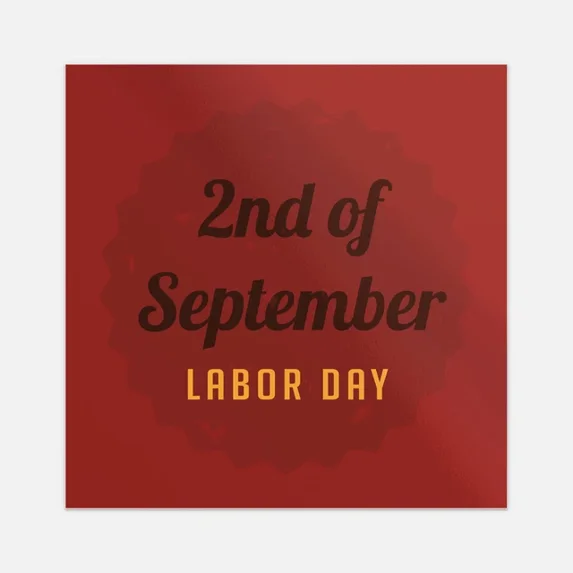 DOPASTICKER 2Nd Of September Labor Day Percents Sticker Decal Phone ...