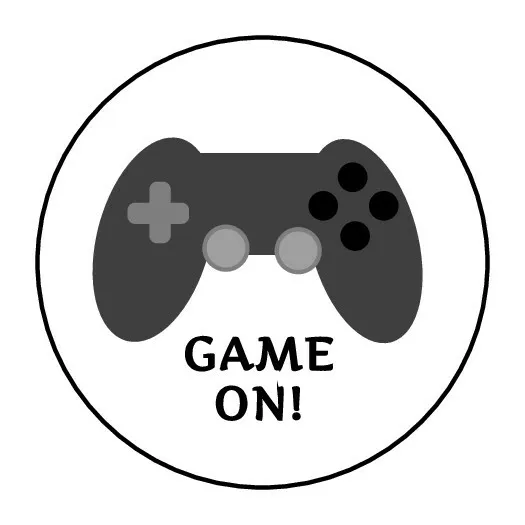 DOPASTICKER 30 Video Game Controller Game On Stickers, 1.5" Round Gift ...
