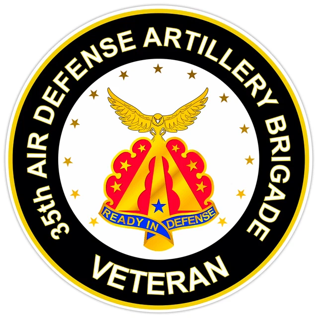 DOPASTICKER 35Th Air Defense Artillery Brigade Veteran Sticker Military ...