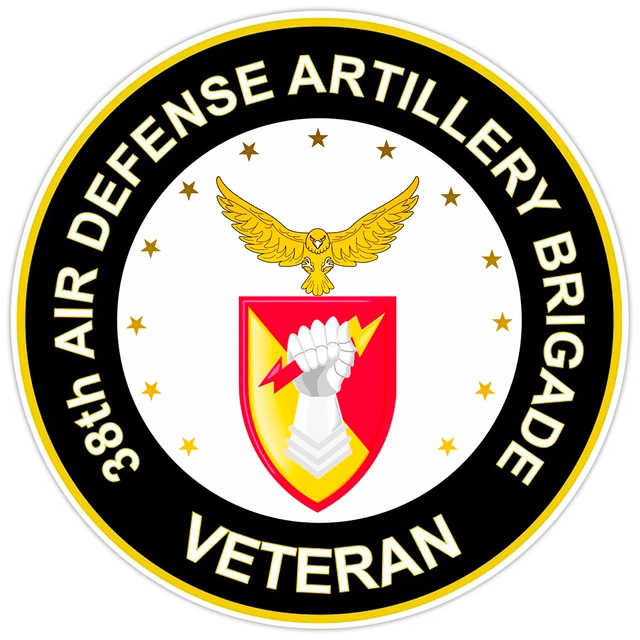 DOPASTICKER 38Th Air Defense Artillery Brigade Veteran Sticker Military ...