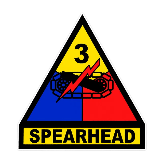 DOPASTICKER 3Rd Armored Division (Spearhead) Sticker Military Soldier ...