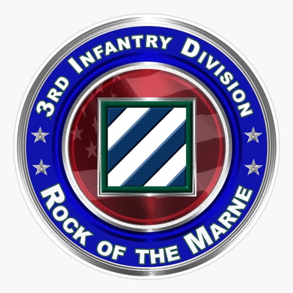 DOPASTICKER 3Rd Infantry Division Rock Of The Marne Sticker, Phone ...