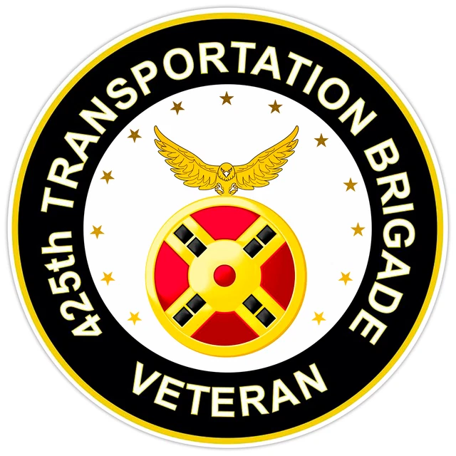 DOPASTICKER 425Th Transportation Brigade Veteran Sticker Military Decal ...