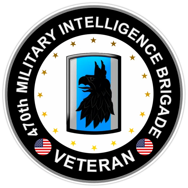 DOPASTICKER 470Th Military Intelligence Brigade Veteran Sticker ...