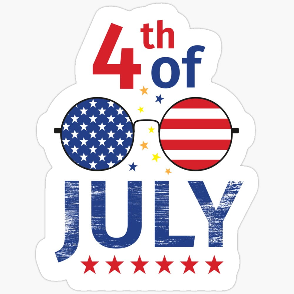 DOPASTICKER 4Th July 2020 Sticker Fourth Of July Sticker, Memorial Day ...