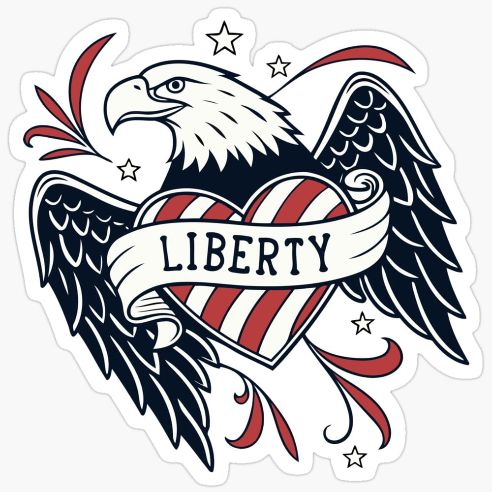 DOPASTICKER 4Th July - Liberty - #Fj0012 Sticker Fourth Of July Sticker ...