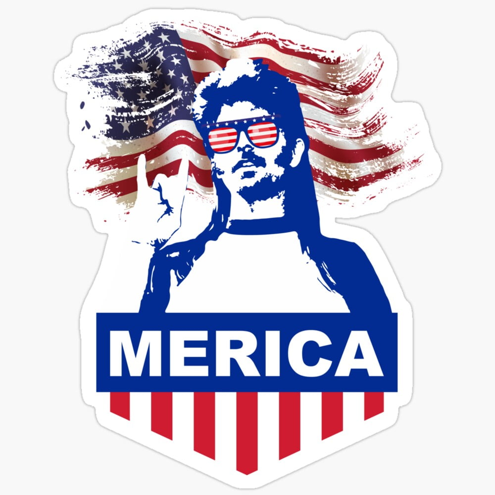 DOPASTICKER 4Th Of July Merica Sticker Fourth Of July Sticker ...