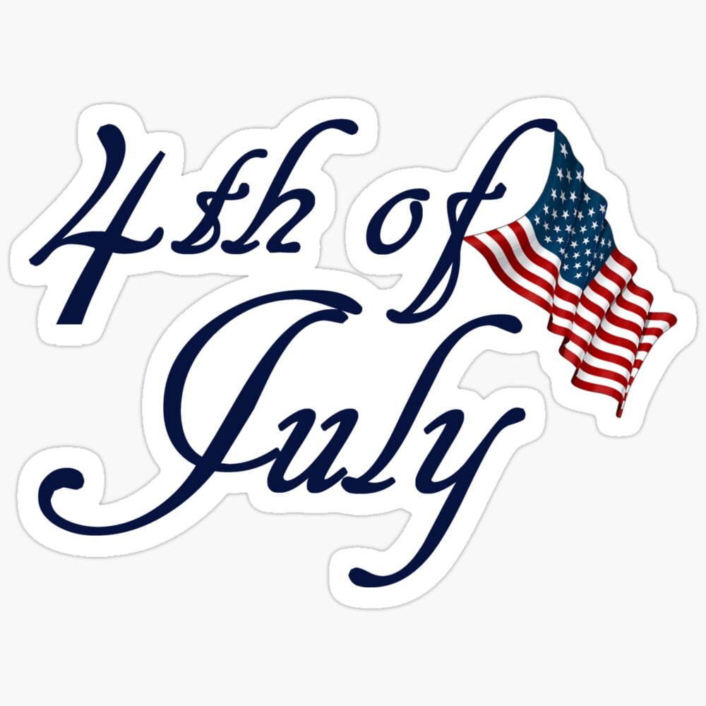 DOPASTICKER 4Th Of July Sticker Fourth Of July Sticker, Memorial Day ...