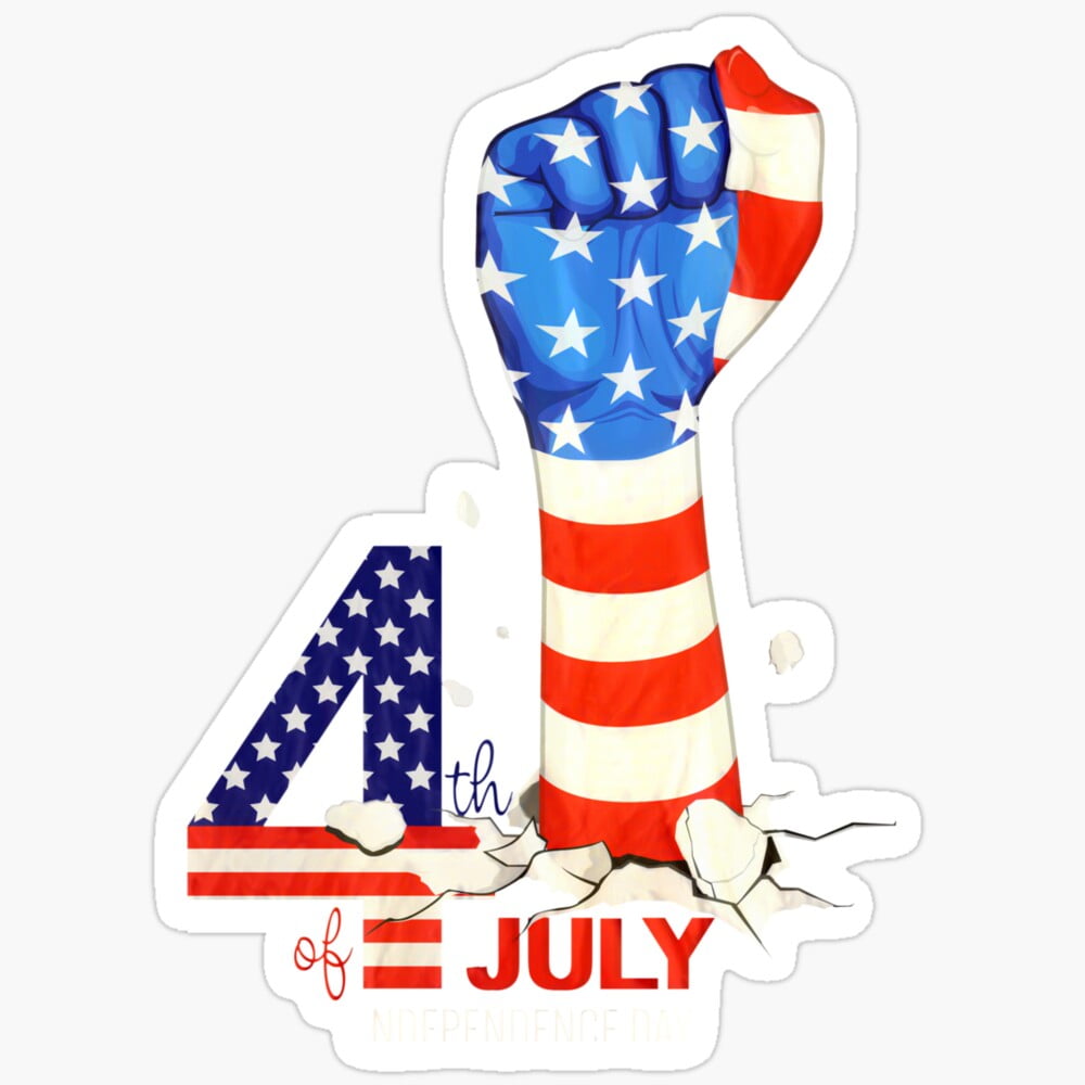 DOPASTICKER 4Th Of July Sticker Fourth Of July Sticker, Memorial Day ...