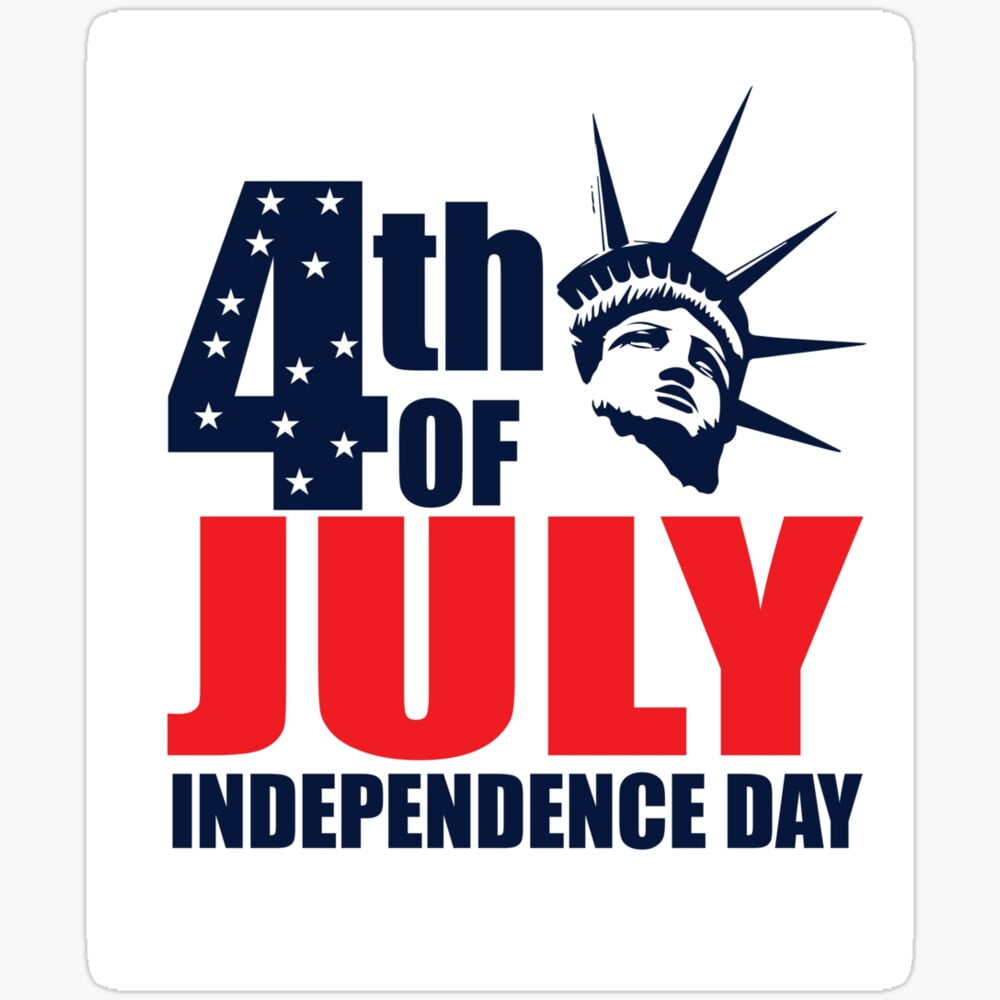 DOPASTICKER 4Th Of July Sticker Fourth Of July Sticker, Memorial Day ...