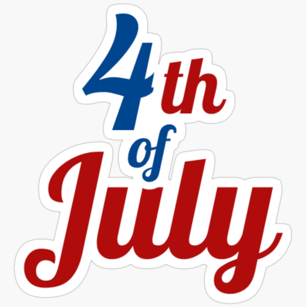 DOPASTICKER 4Th Of July Sticker Fourth Of July Sticker, Memorial Day ...