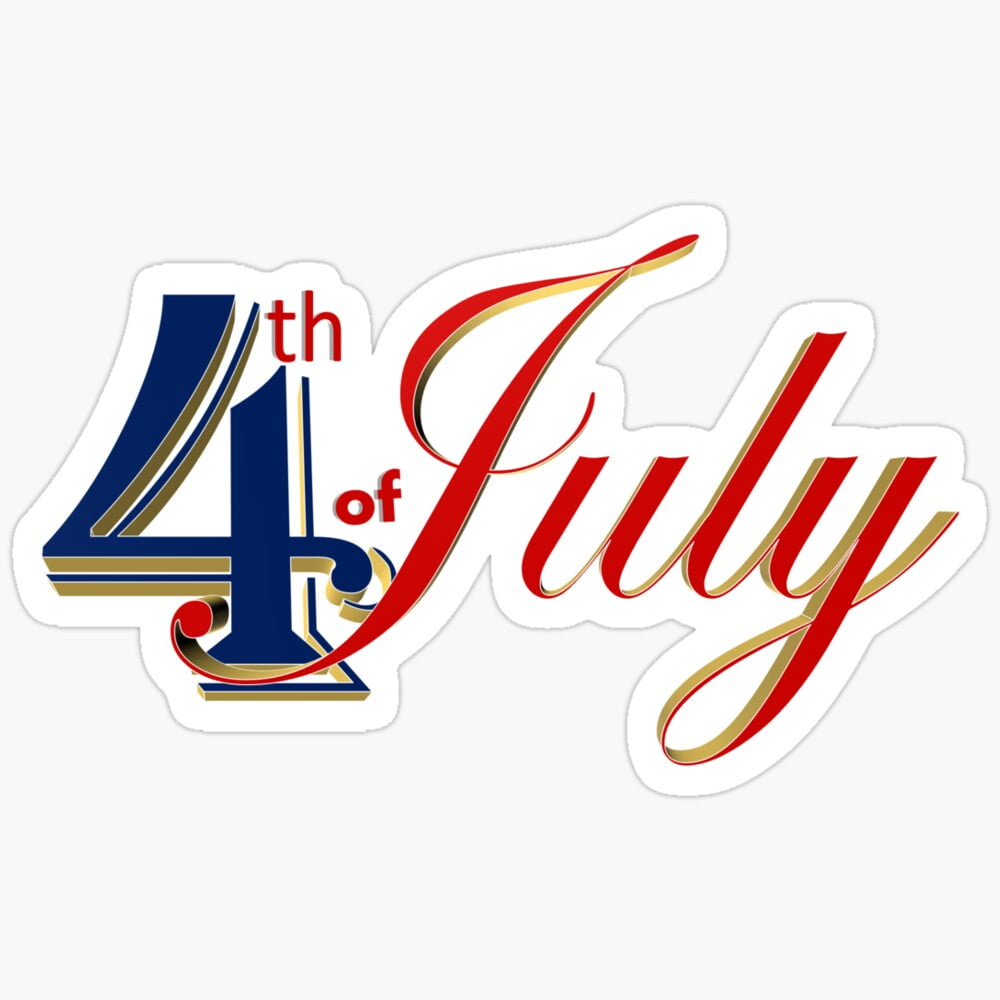 DOPASTICKER 4Th Of July Sticker Fourth Of July Sticker, Memorial Day ...
