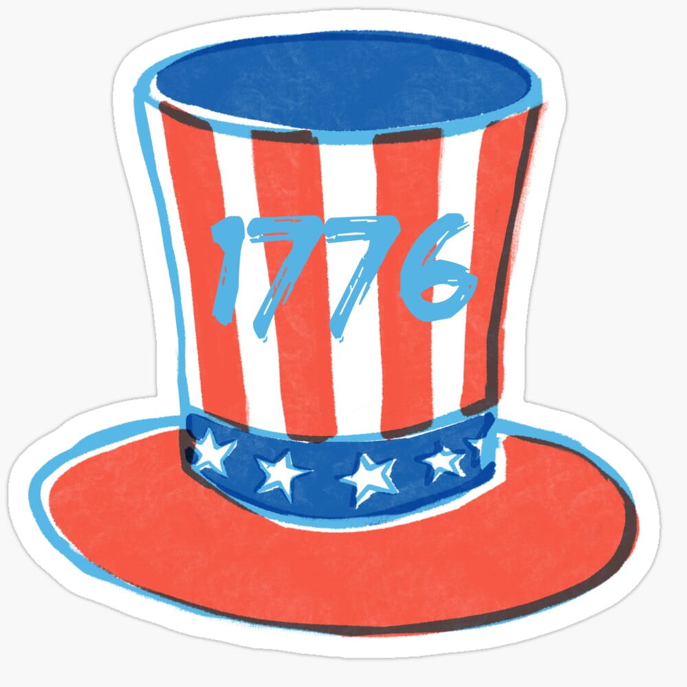 DOPASTICKER 4Th Of July Sticker Fourth Of July Sticker, Memorial Day ...