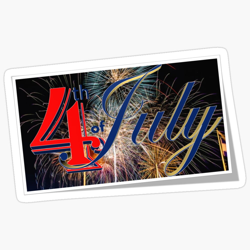 DOPASTICKER 4Th Of July Sticker Fourth Of July Sticker, Memorial Day ...